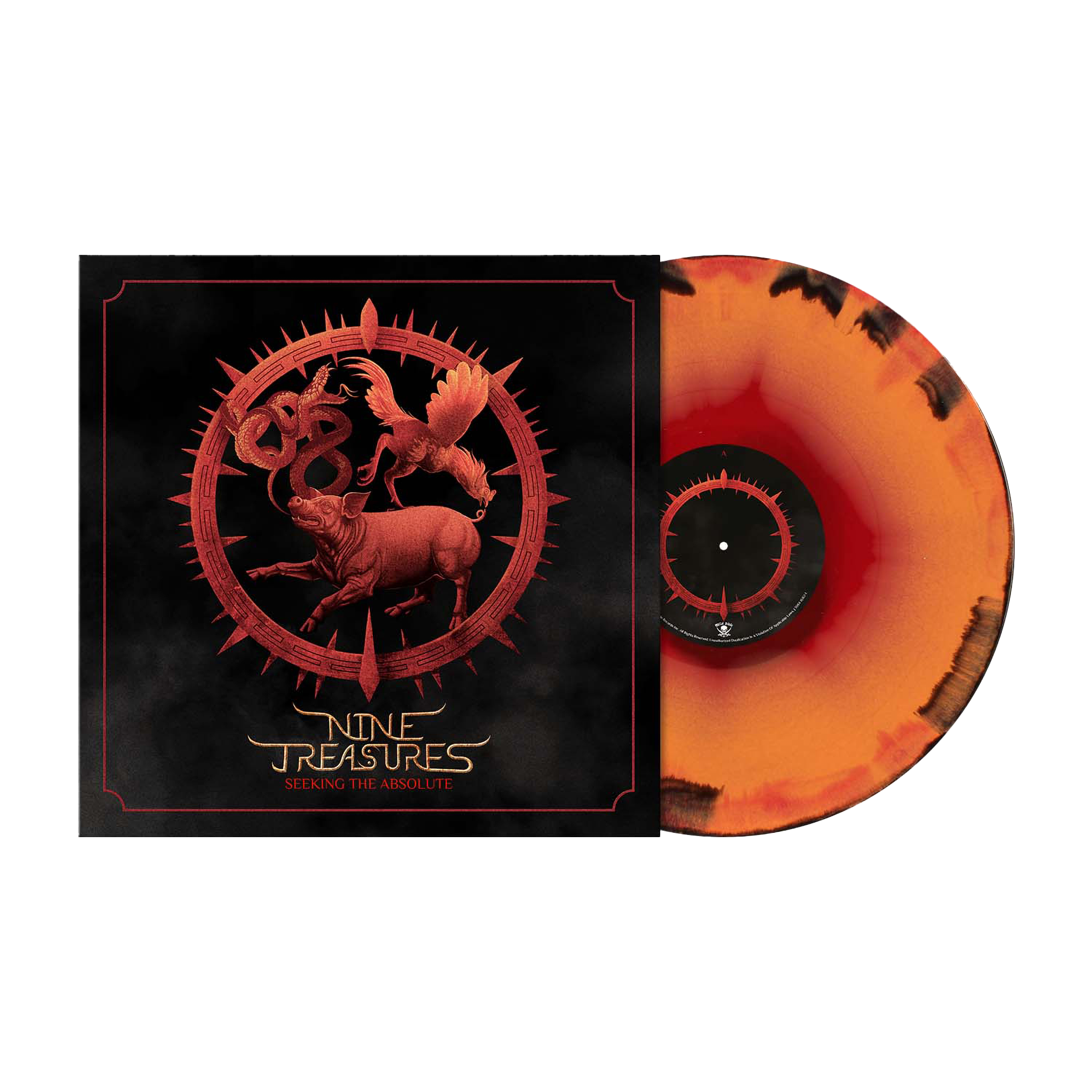 Nine Treasures (Seeking the Absolute) Orange-Red/Black Melt Vinyl ...